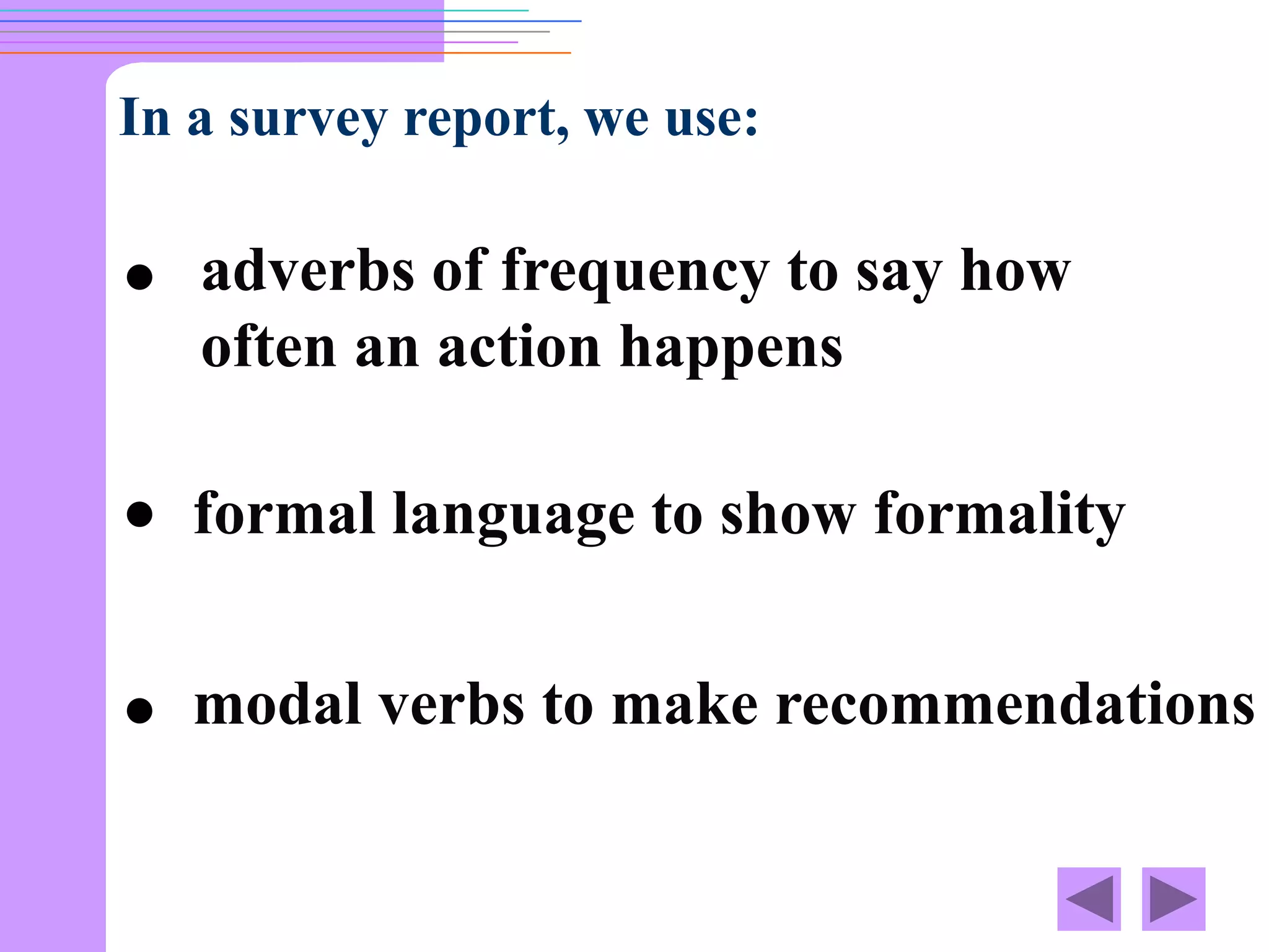 WRITING A SURVEY REPORT.ppt