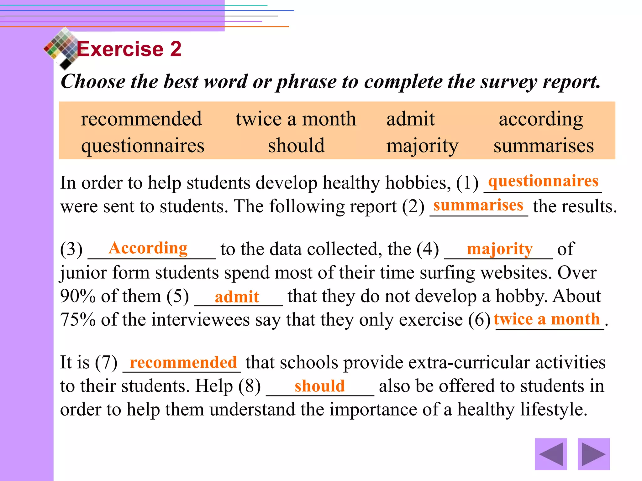 WRITING A SURVEY REPORT.ppt