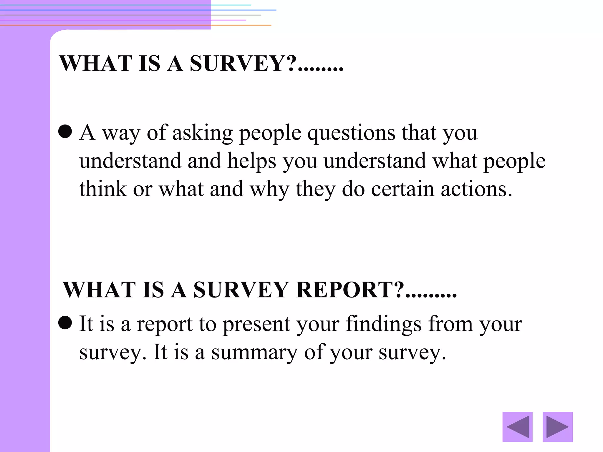 WRITING A SURVEY REPORT.ppt