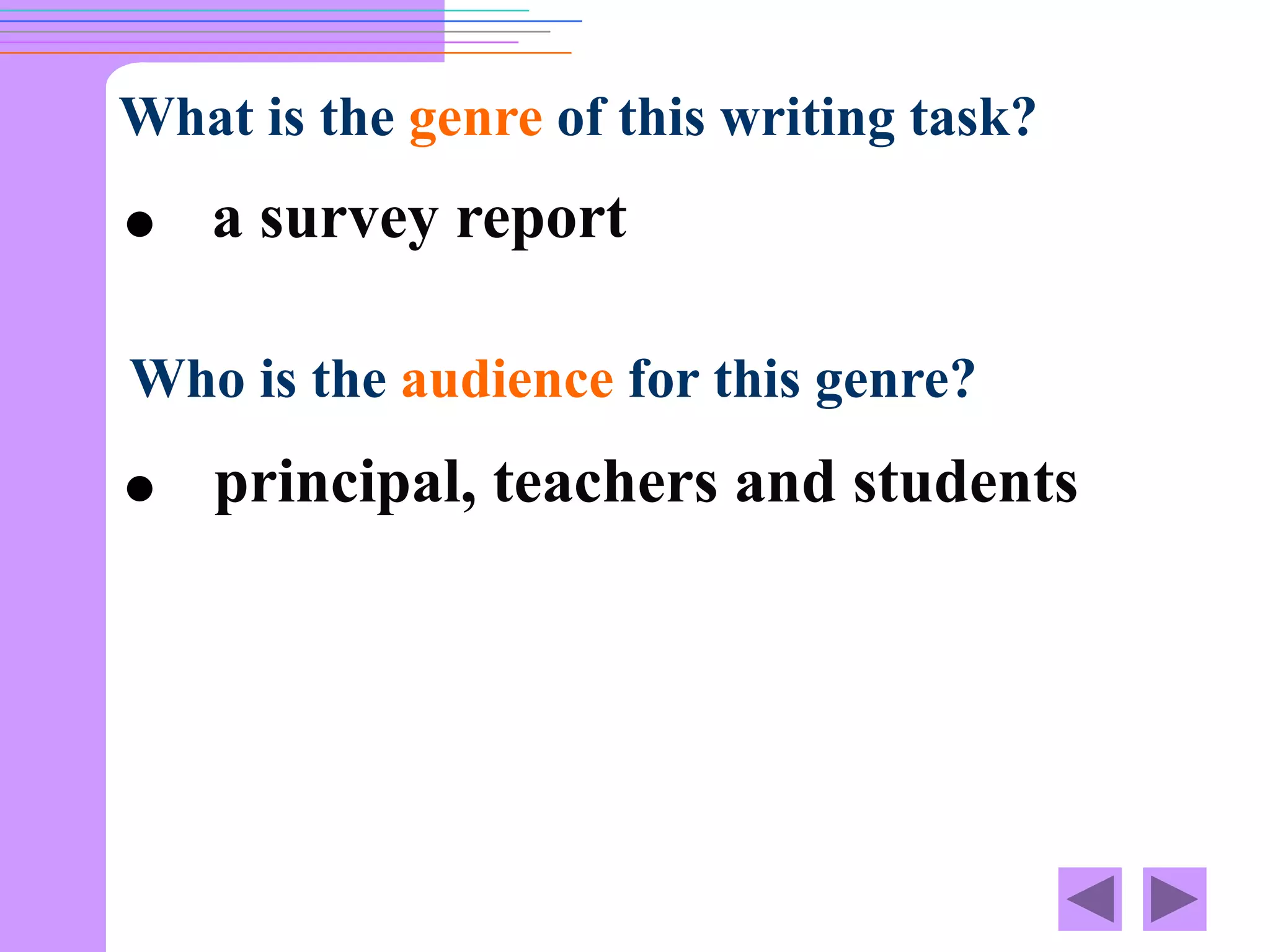 WRITING A SURVEY REPORT.ppt