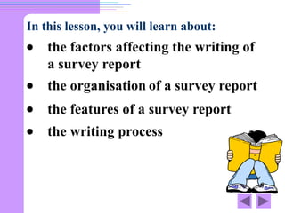 WRITING A SURVEY REPORT.ppt
