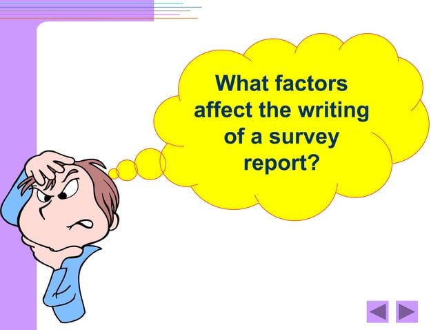 WRITING A SURVEY REPORT.ppt | Fitness and Exercise | Healthy Living