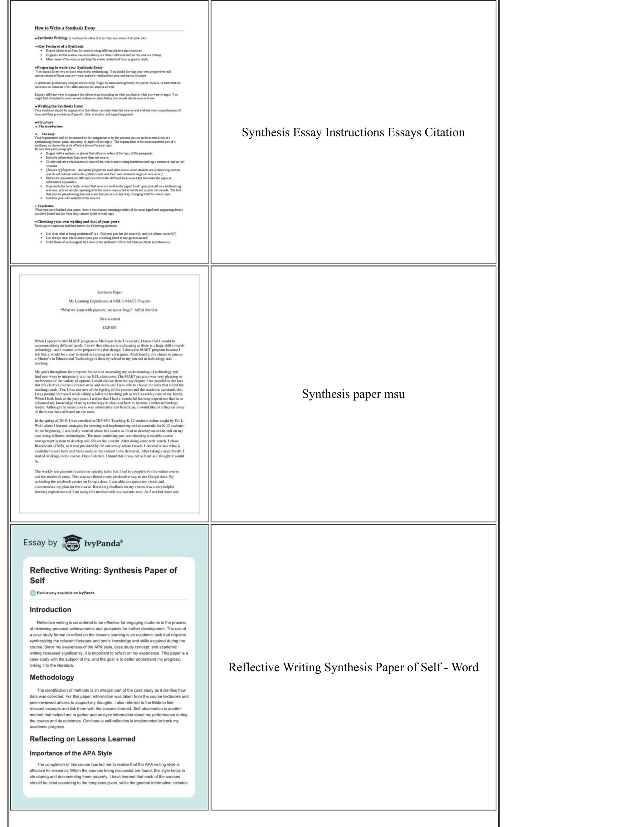 writing a synthesis paper.pdfWriting A Synthesis Paper | PDF