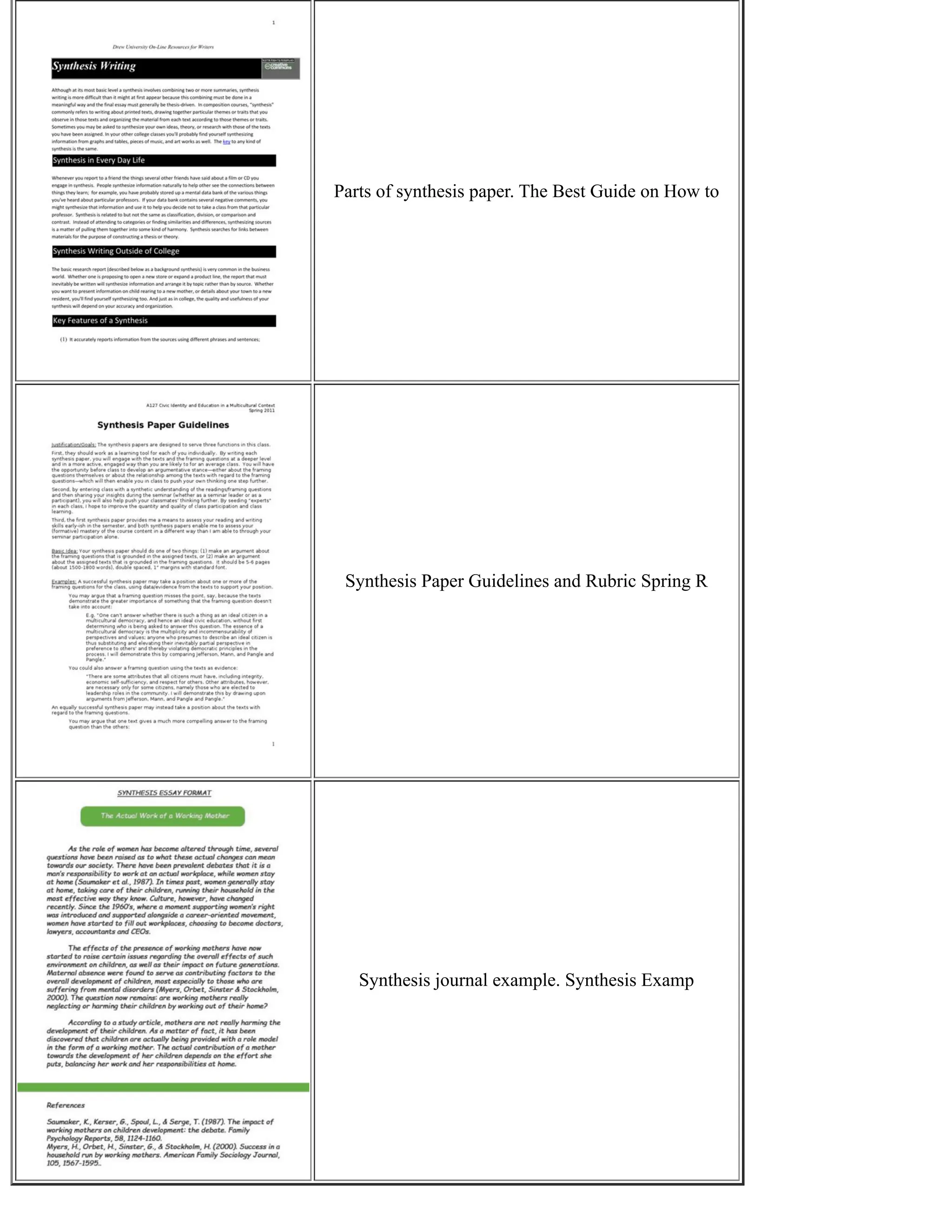 writing a synthesis paper.pdfWriting A Synthesis Paper | PDF
