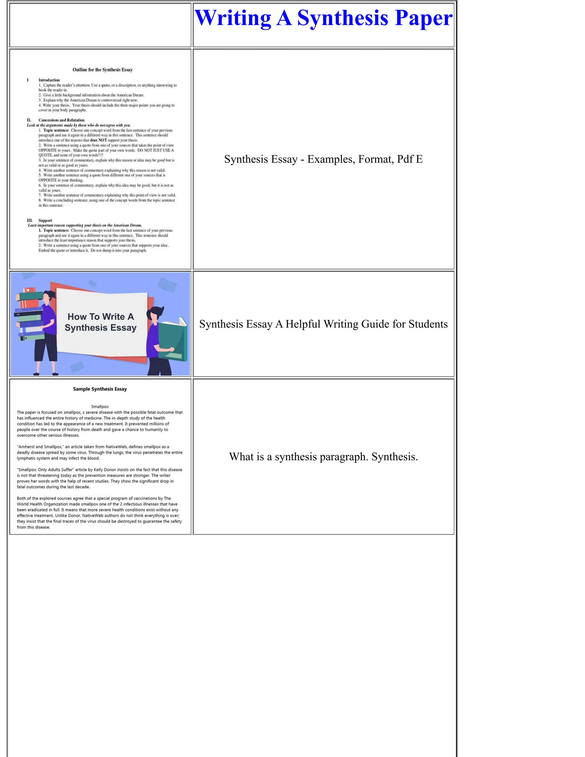 writing a synthesis paper.pdfWriting A Synthesis Paper | PDF