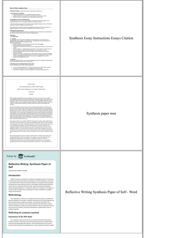 writing a synthesis paper.pdfWriting A Synthesis Paper | PDF