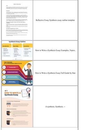 writing a synthesis paper.pdfWriting A Synthesis Paper | PDF