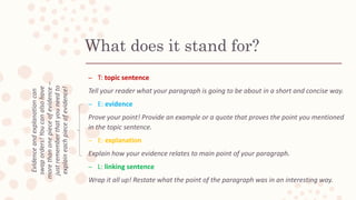 Writing a teel paragraph for beginners | PPTX