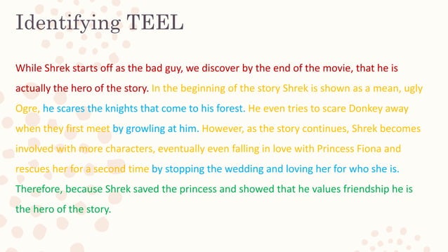 Writing a teel paragraph for beginners | PPTX