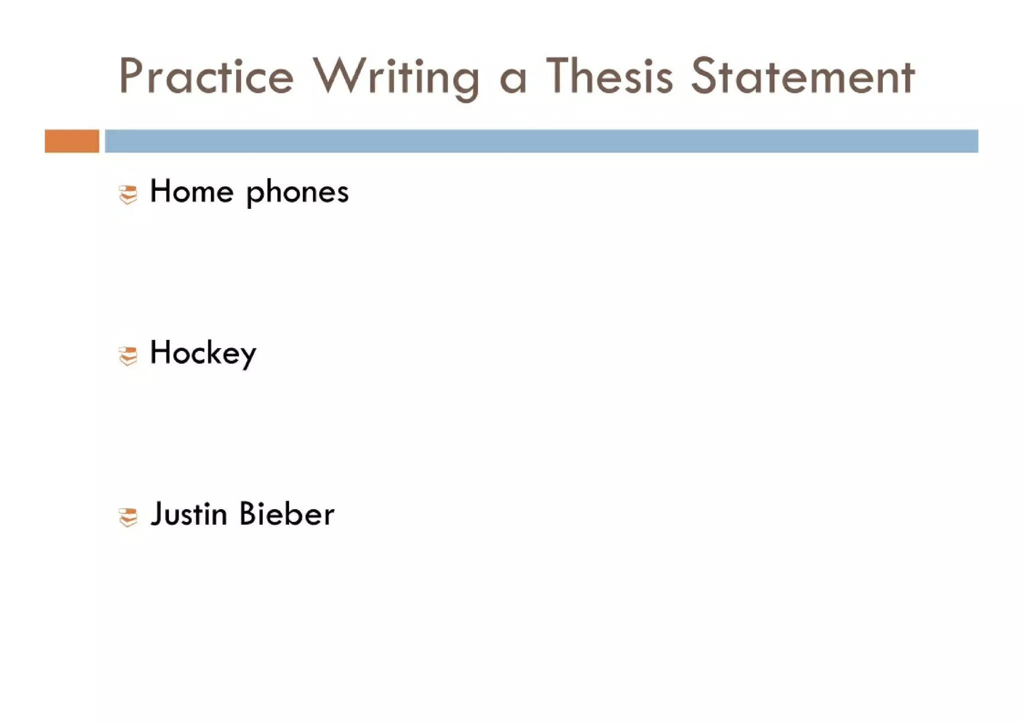 Writing A Thesis Statement | PPT