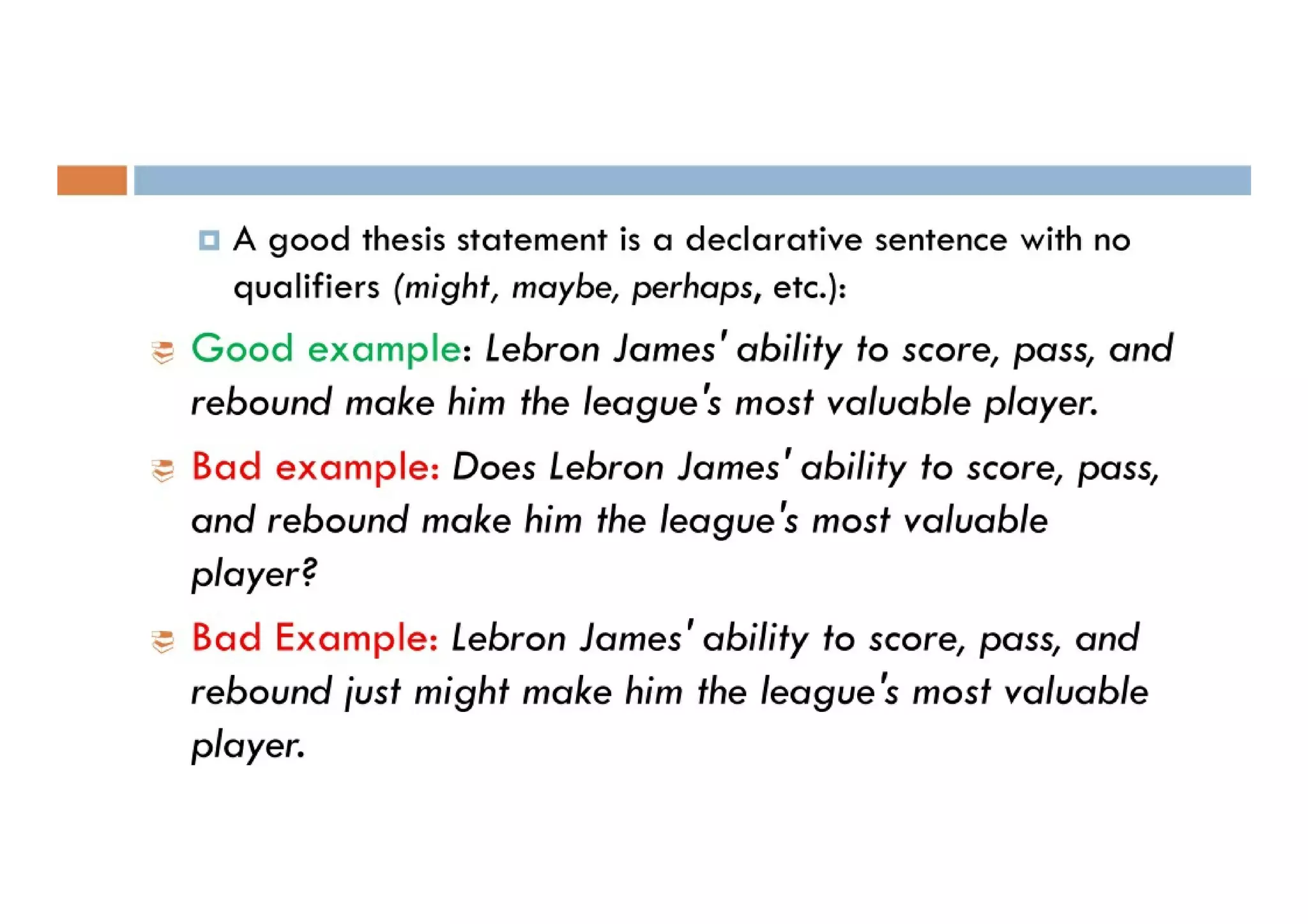 Writing A Thesis Statement | PDF