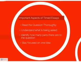 Writing a timed essay | PDF