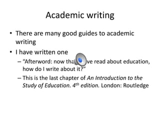 Writing at masters level | PPTX