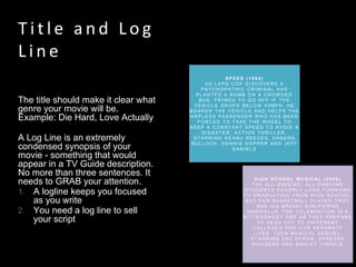 Writing a treatment | PPTX | Screenwriting | Content Production