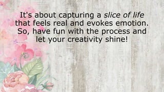 Vignette is a Snapshot. How to Write a Vignette and .pptx