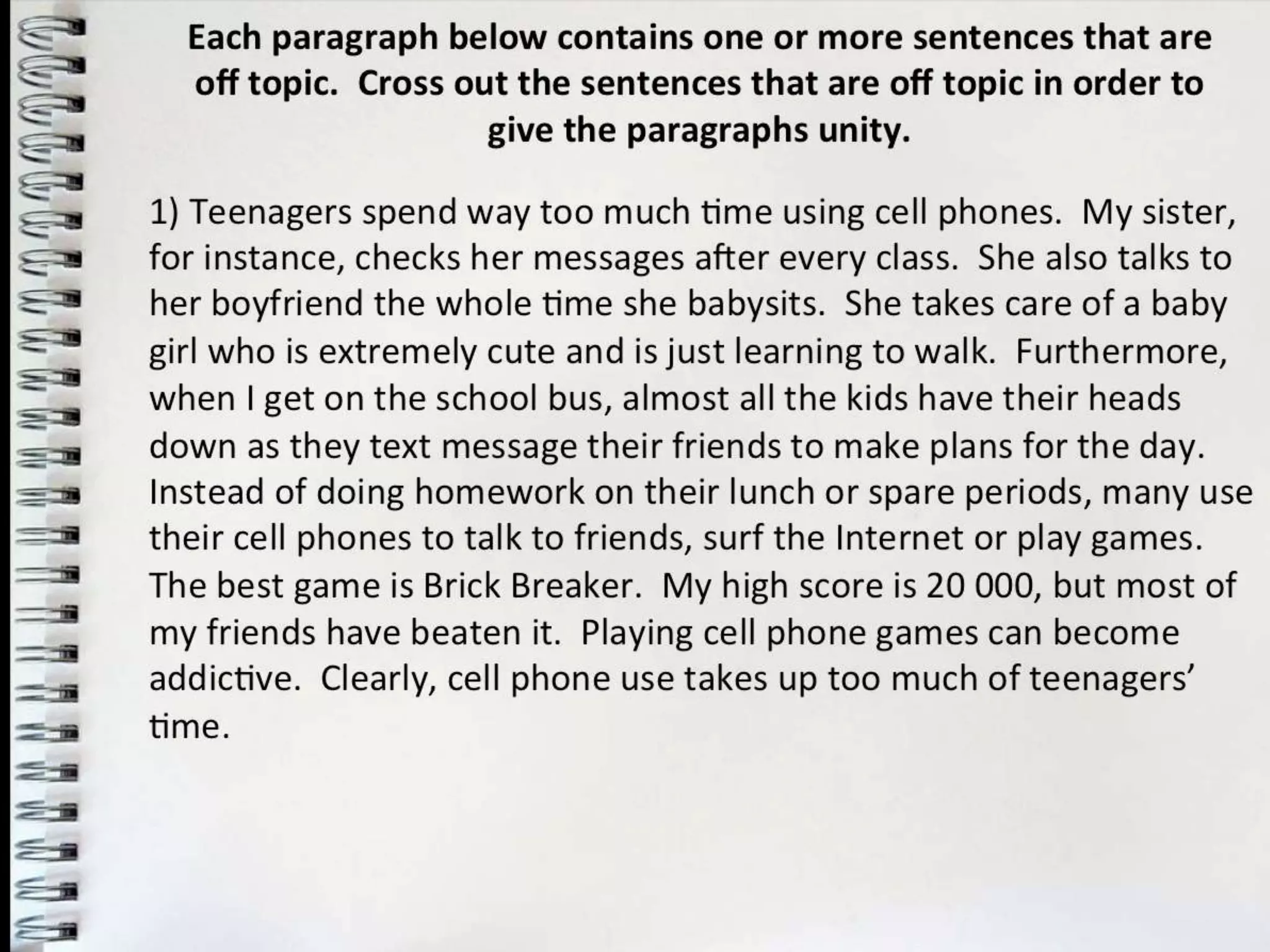 Writing a Well-Structured Paragraph | PPTX