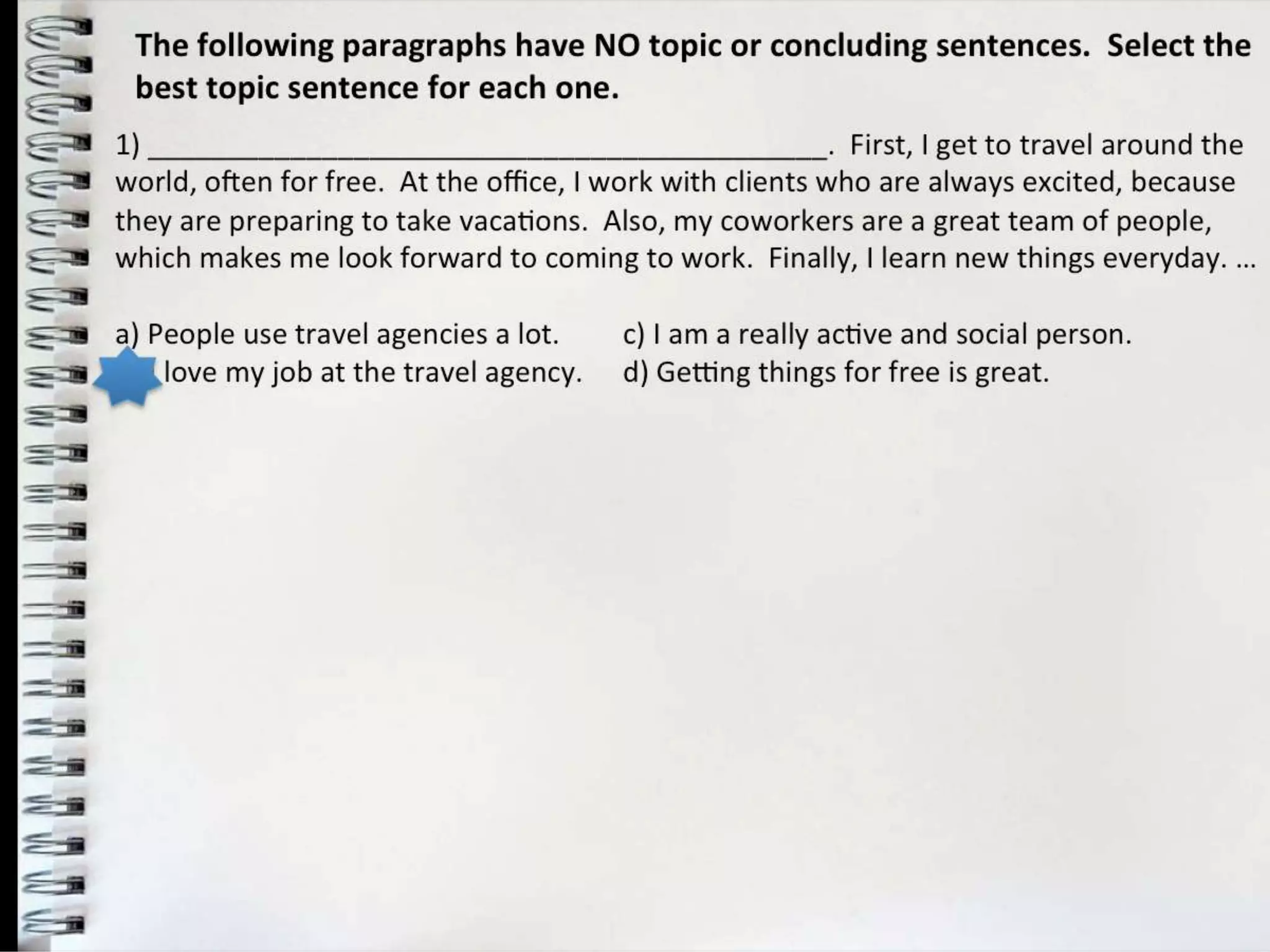 Writing a Well-Structured Paragraph | PPT