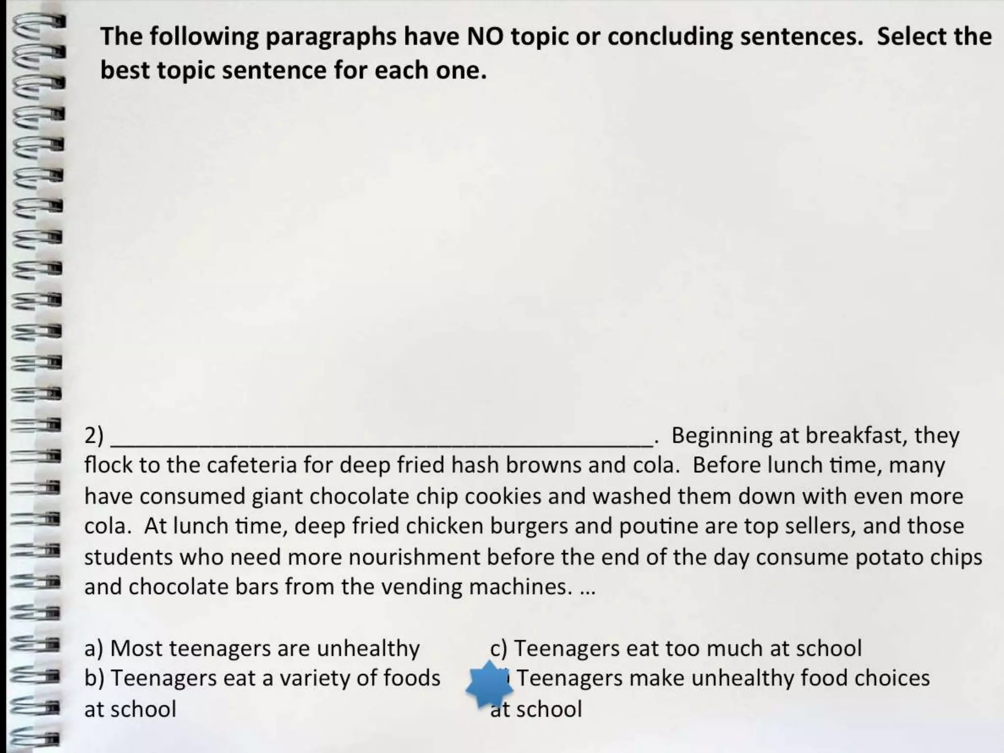 Writing a Well-Structured Paragraph | PPT