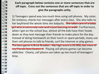 Writing a Well-Structured Paragraph | PPT