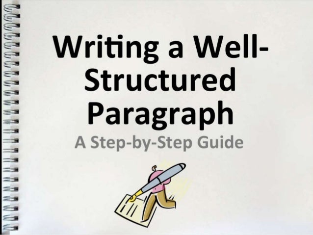 Writing a Well-Structured Paragraph Writing a Well-Structured Paragraph