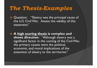 Writing A Winning Ap US History Essay | PPT