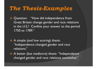 Writing A Winning Ap US History Essay | PPT