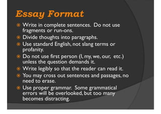 Writing A Winning Ap US History Essay | PPT