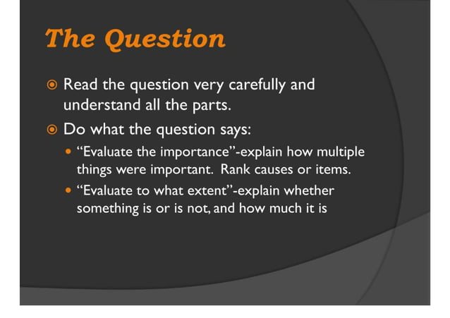 Writing A Winning Ap US History Essay | PPT
