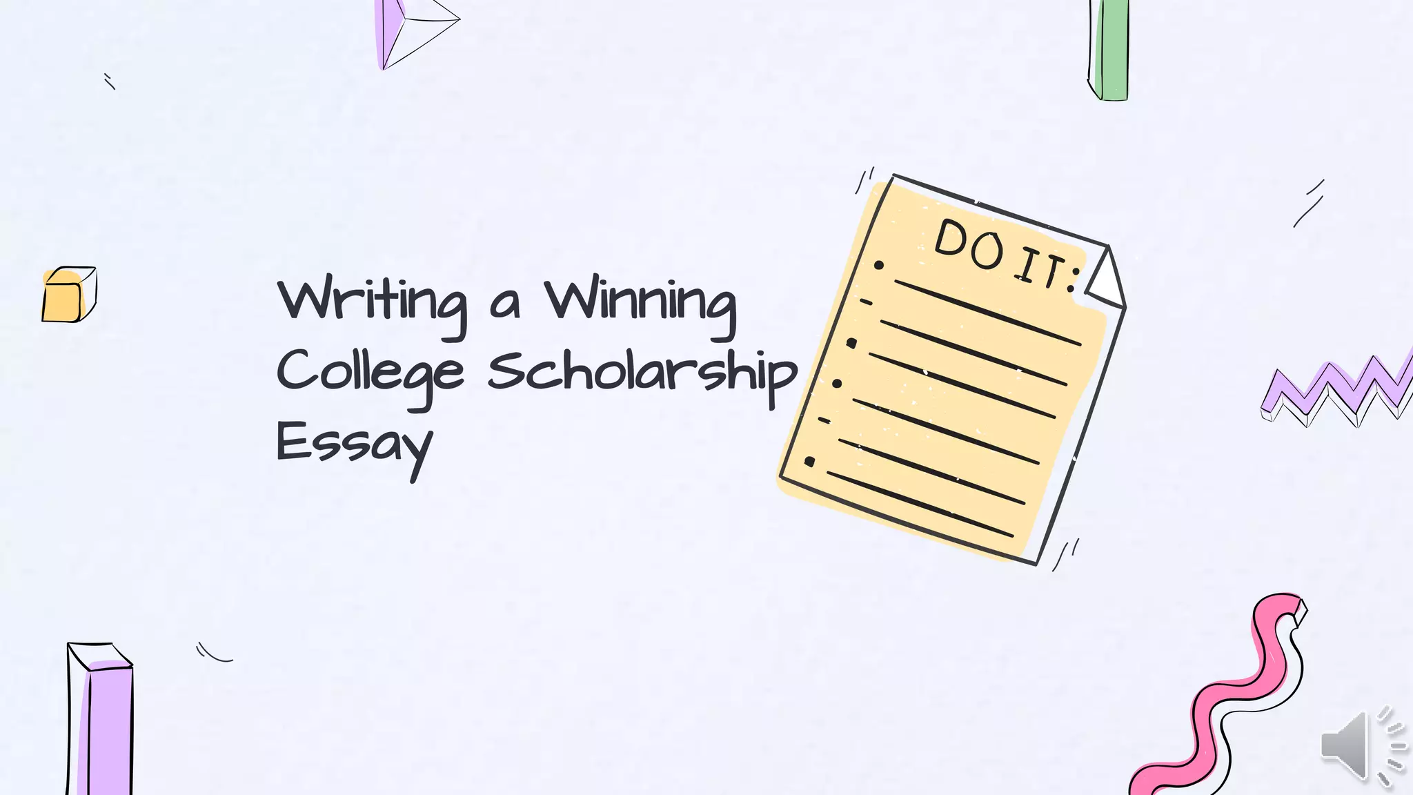 Writing A Winning College Scholarship Essay | PPTX