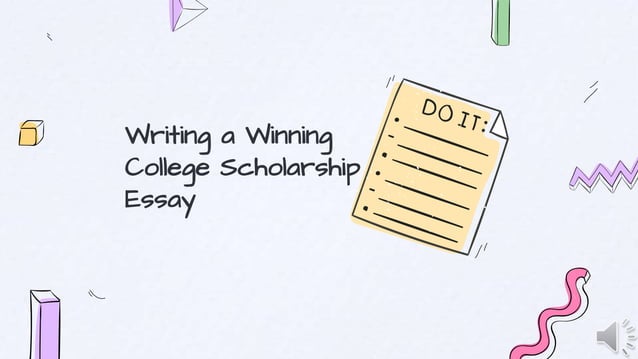 Writing A Winning College Scholarship Essay | PPTX | Student Financial ...