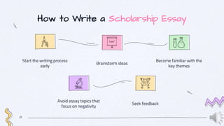 Writing A Winning College Scholarship Essay | PPTX | Student Financial ...