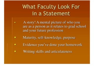 Writing A Winning Personal Statement | PDF