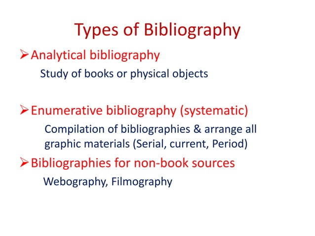 Writing a working bibliography | PPTX | Science