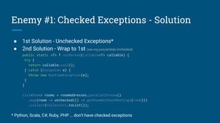 Writing beautiful code with Java 8 | PPT