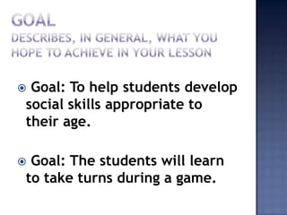 Writing behavioral objectives | PPTX