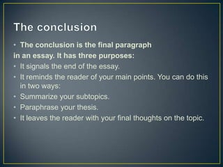 Writing better essay | PPT