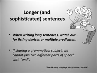 Writing better sentences | PPT