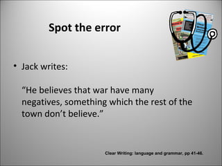 Writing better sentences | PPT