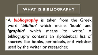 Writing bibliography - English 8 Lesson Deped | PPT