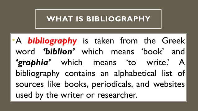 Writing bibliography - English 8 Lesson Deped | PPT