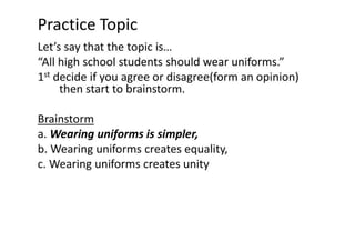 W Riting Body Paragraphs | PDF