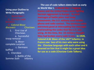 Writing body paragraphs from your outline | PPT