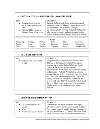 Writing Book Reviews | DOC