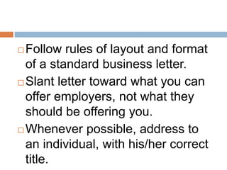Writing business letters | PPTX