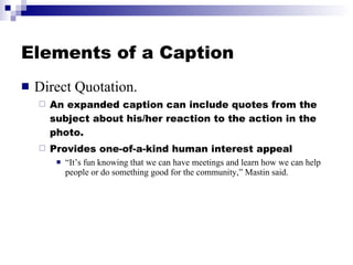 Writing captions | PPT