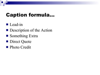 Writing captions | PPT