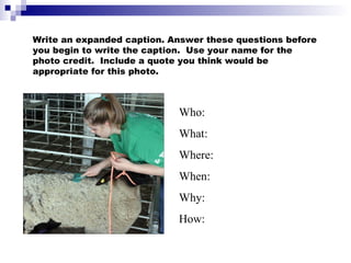 Writing captions | PPT