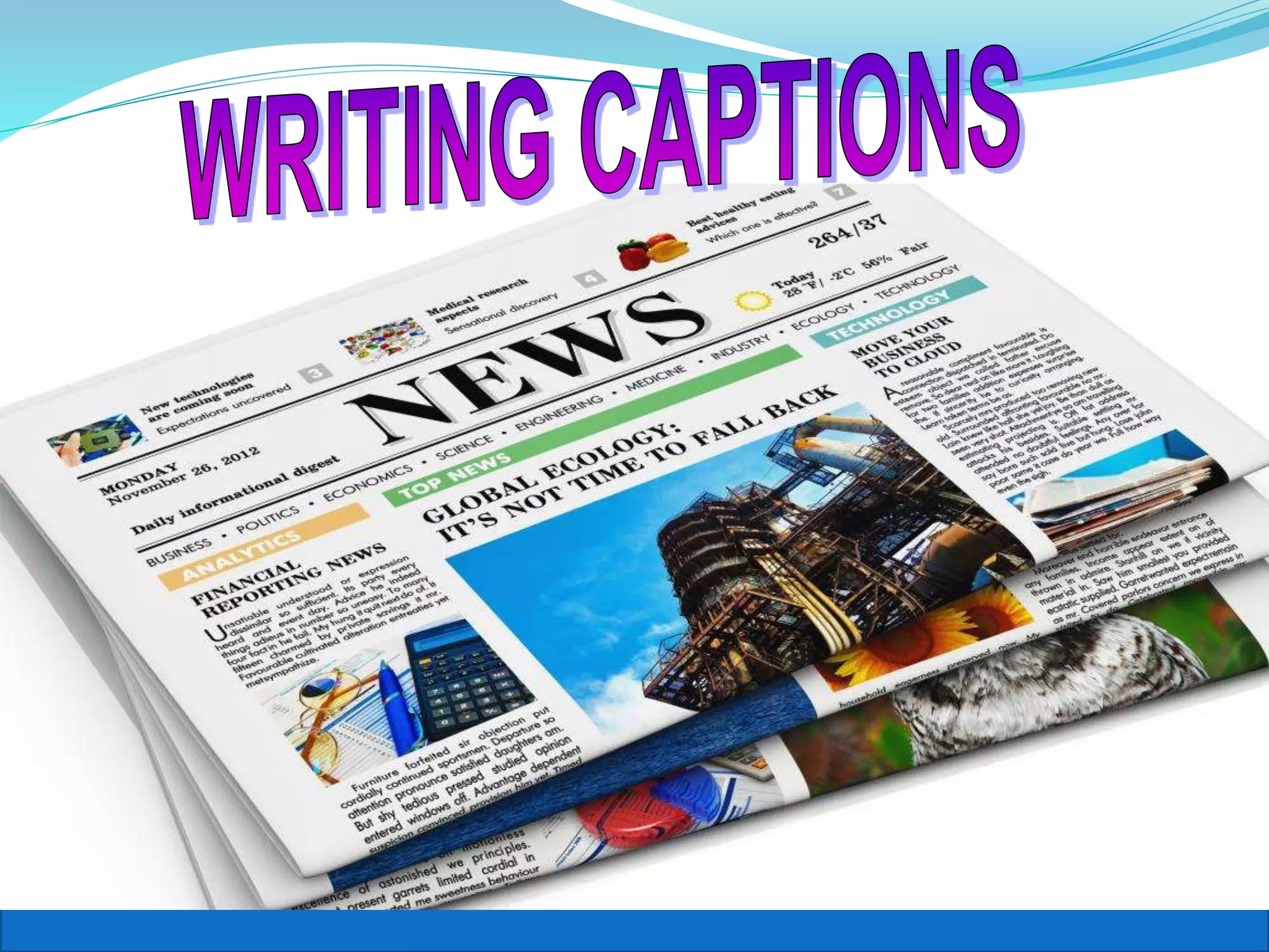 writing captions.ppt