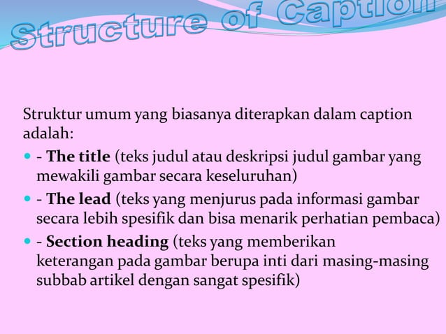 writing captions.ppt