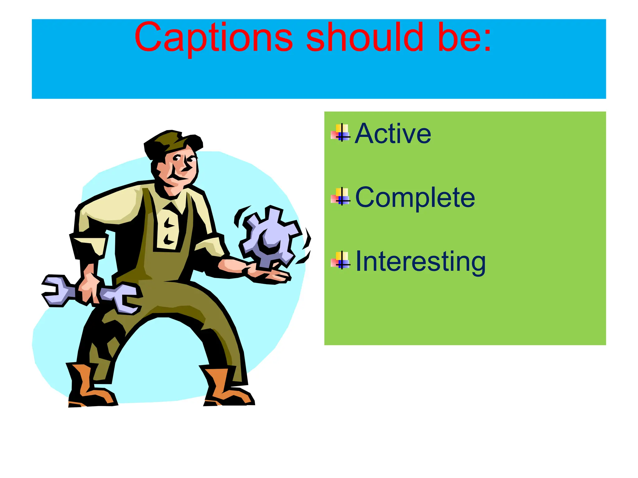 writing captions ppt and lesson class twelve | PPT